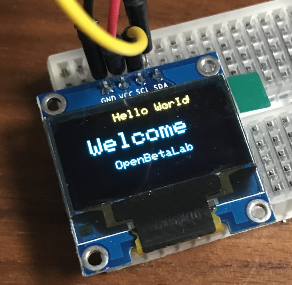 Esp Wroom 02でoled 有機el Ssd1306が動作しない 3 → 解決しました Open Beta Lab
